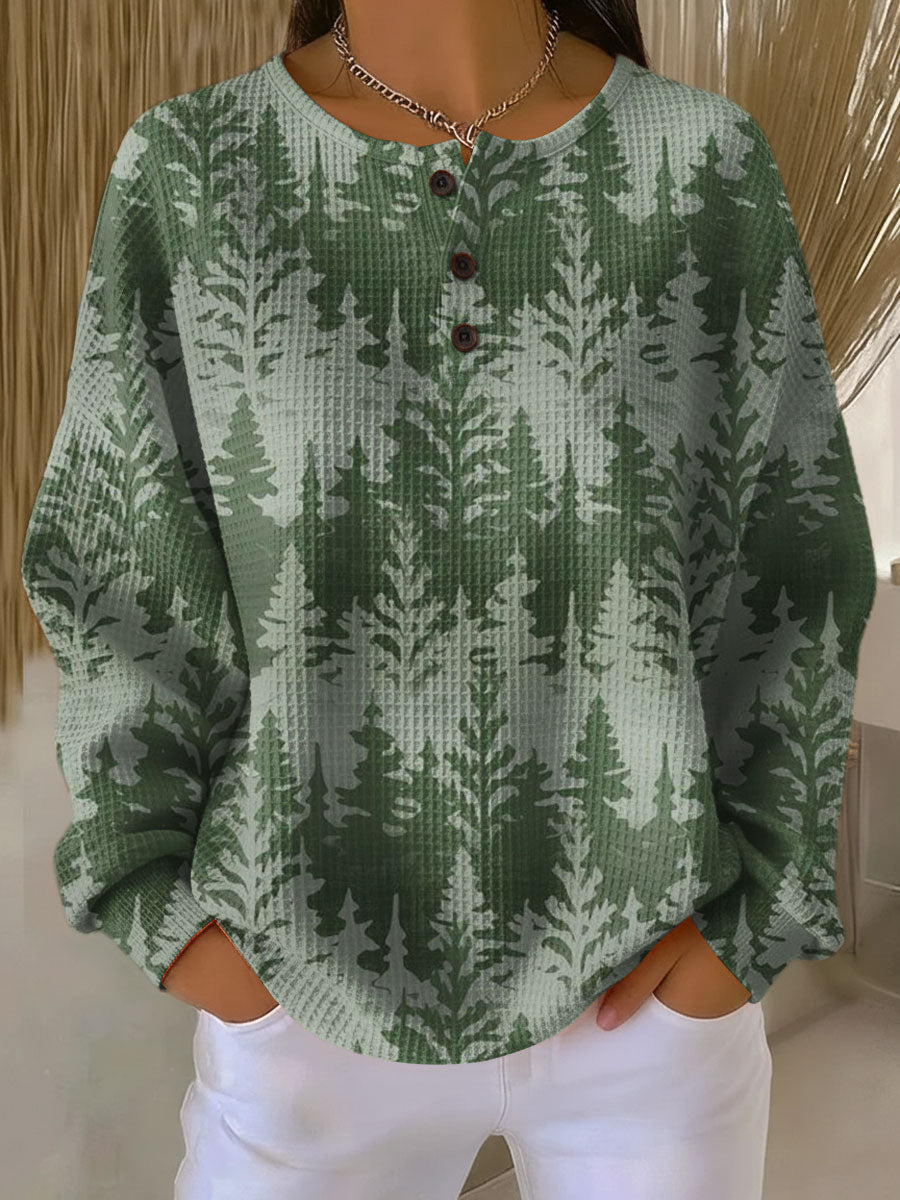 Inga | Christmas Sweater with Classic Tree Motif – Hugo Rose Charleston